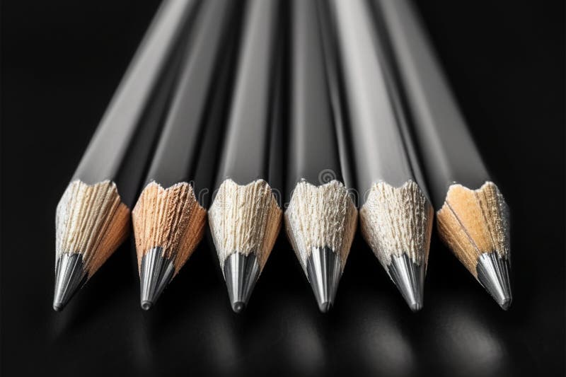 Office Essentials Wooden Pencils, Black and White, a Sharp Group Stock ...