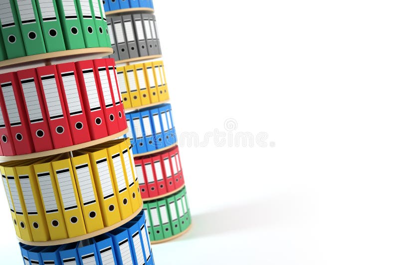 Office file binders stock illustration. Illustration of copy - 11507912