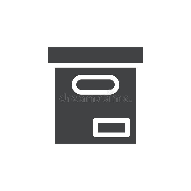 Office File Box Icon Simple Vector Symbol Stock Vector - Illustration ...