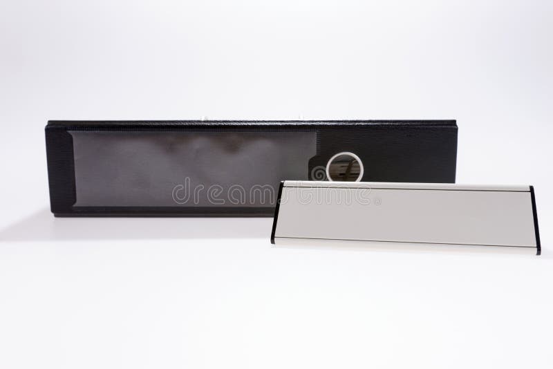 Office with File Folder and Blank Sign Stock Image - Image of workspace ...