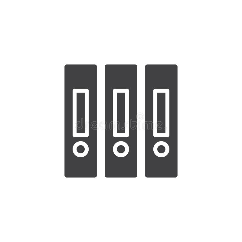 Office File Box Thick Line and Solid Icon, Outline and Filled Vector ...