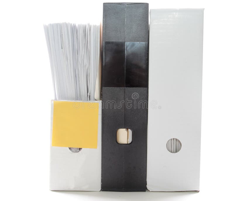 Office Work: Boxes with Labels Stock Photo - Image of boxes, office ...