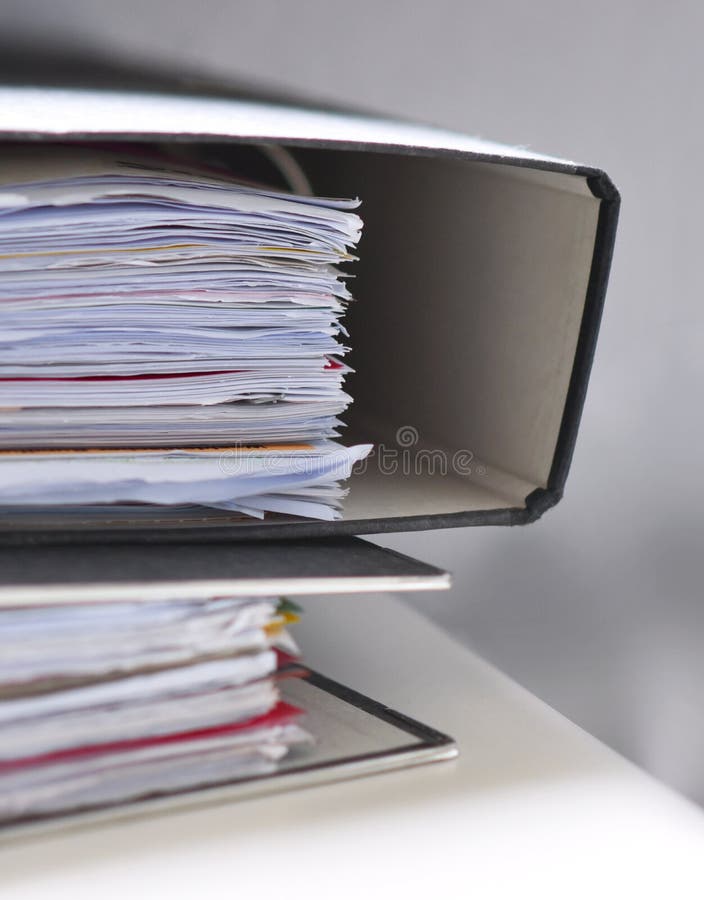 Office files, stack. stock image. Image of binder, objects - 67271059