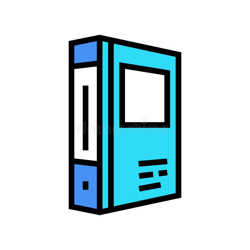 Office Folder Color Icon Vector Illustration Stock Illustration ...