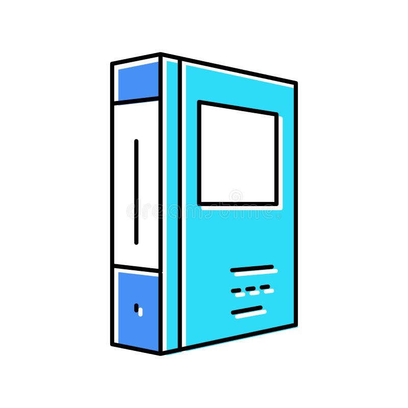 Office Folder Color Icon Vector Illustration Stock Vector ...