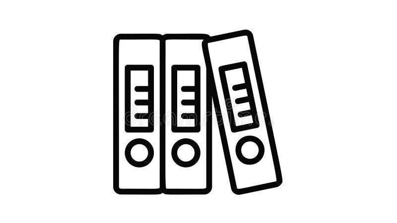 Office Folder File Icon, Document. Loop Animation with Alpha Channel ...