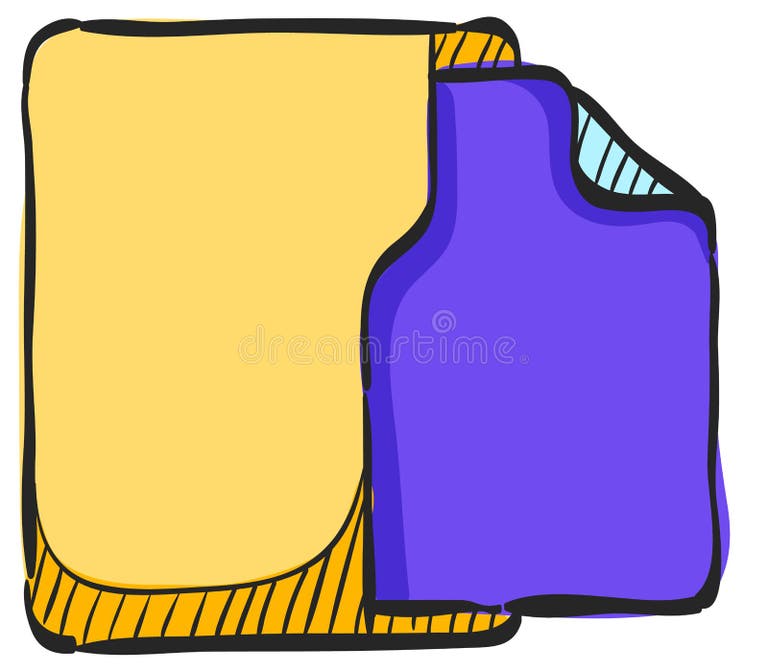 Office Folder Icon in Color Drawing Stock Vector - Illustration of ...