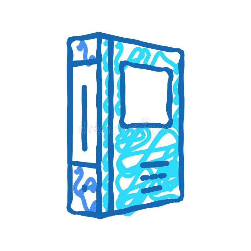 Office Folder Icon Doodle Illustration Stock Illustration ...