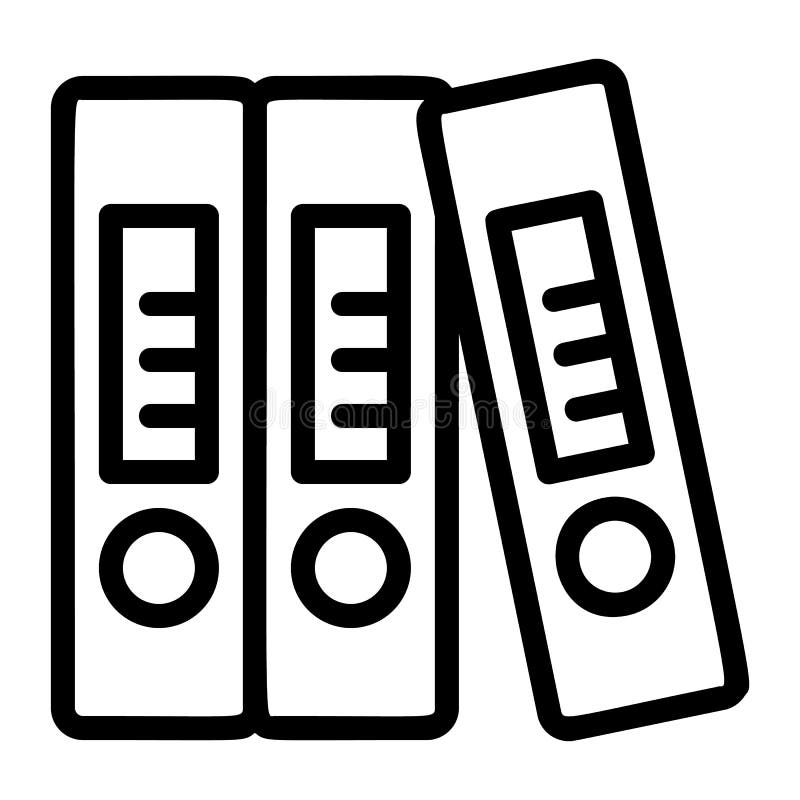 Office Folder Icon, Outline Style Stock Vector - Illustration of case ...