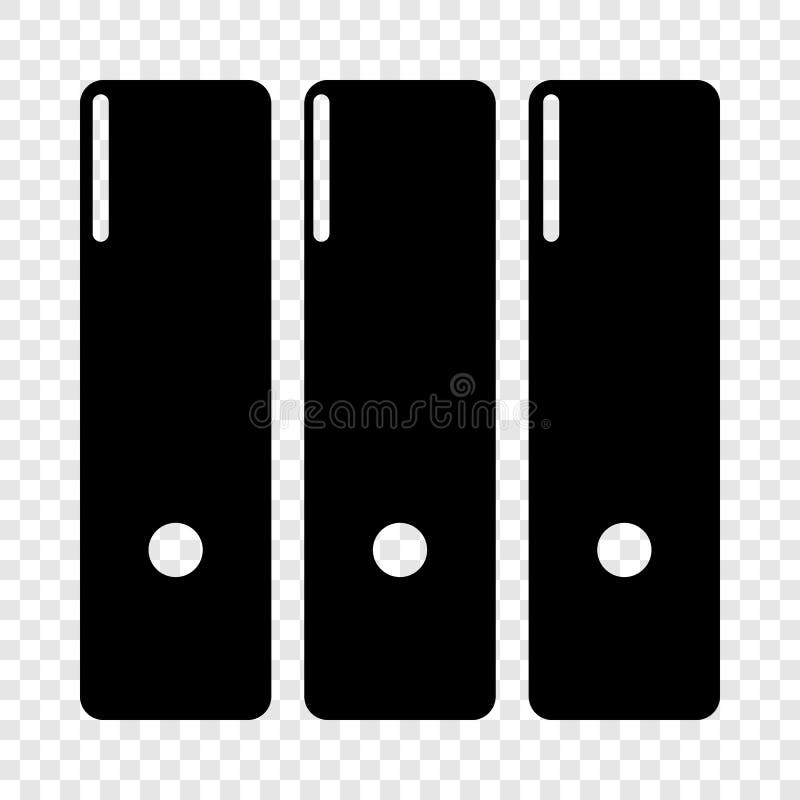Office Folder Icon, Simple Black Style Stock Vector - Illustration of ...