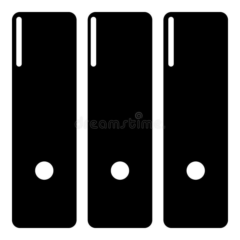 Office Folder Icon, Simple Black Style Stock Vector - Illustration of ...