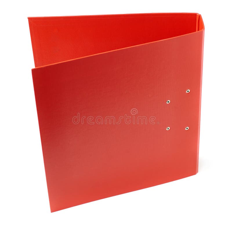 Office Folder Isolated Over the White Background Stock Photo - Image of ...