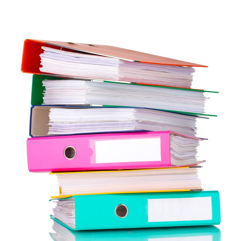 Office folders stock image. Image of paperwork, group - 23679687