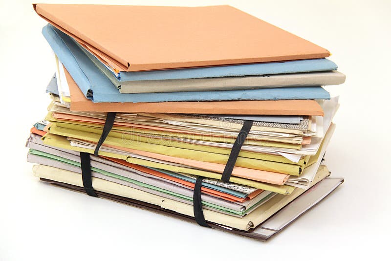Office Folders with Documents Stock Image - Image of file, organizing ...