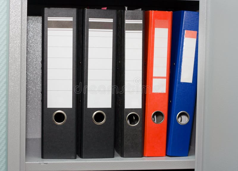 Office folders stock image. Image of stack, business, full - 3317787