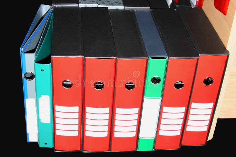 Office Folders stock image. Image of information, supplies - 4929045