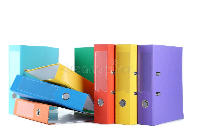 Office folders stock photo. Image of shelf, business - 90636808
