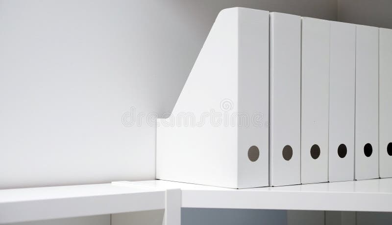 Office Folders for Documents. a Folder with Files on the Sideboard in a ...