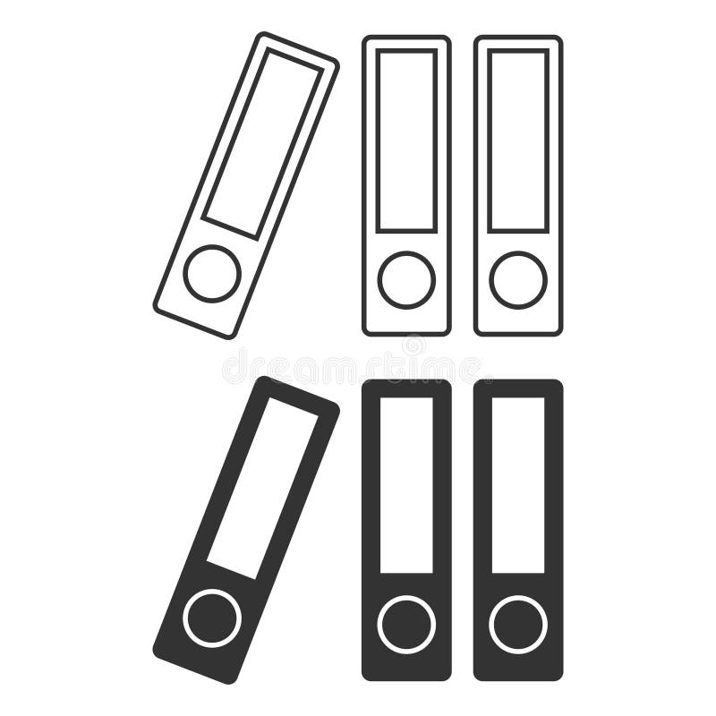 Office Folders Icon. Documents Symbol. Sign File Binders Vector Stock ...