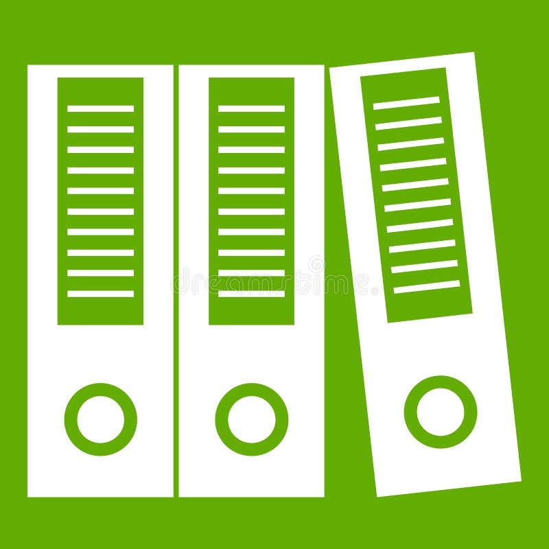 Many Green Folders White Background Stock Illustrations – 57 Many Green ...