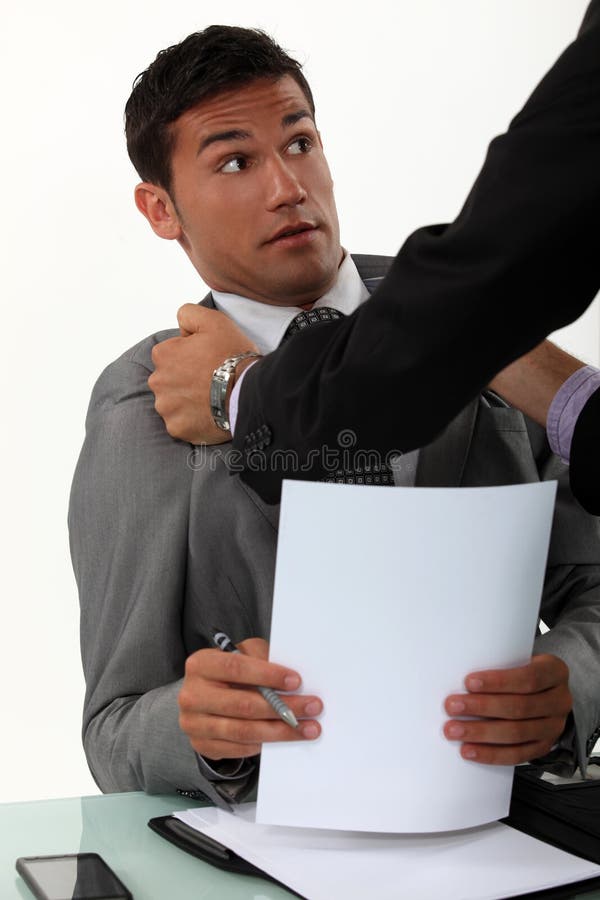 Office fracas stock image. Image of businessman, communicate - 33940027