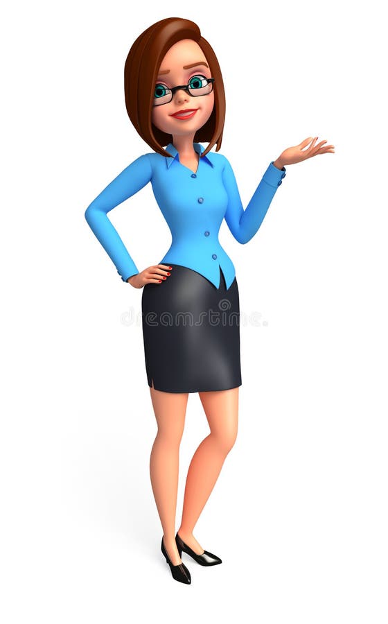 Office girl isolated stock vector. Illustration of female - 54239100
