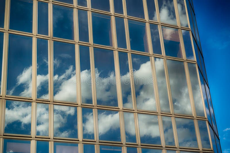 Office Glass Building in Abstract Stock Image - Image of reflection ...