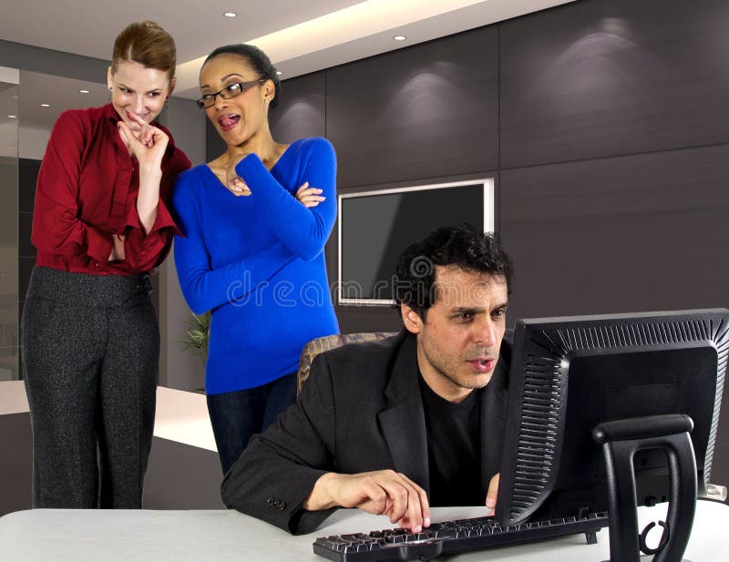 Office Gossip stock photo. Image of harassment, couple - 37733982