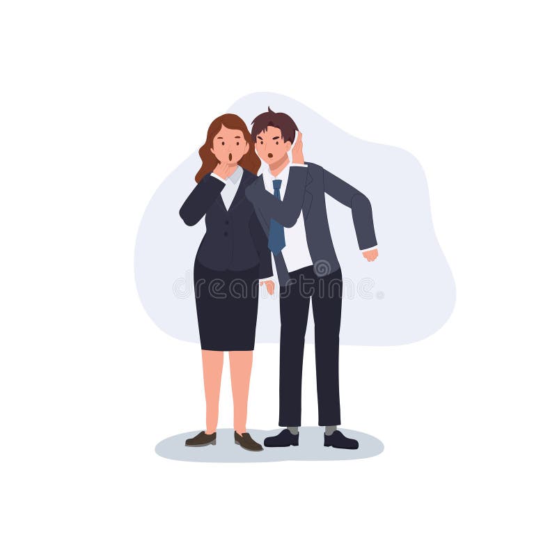 Office Gossip Concept. a Group of Office Coworkers Gossiping Stock ...