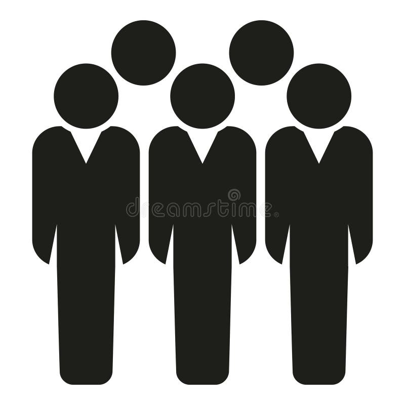 Office Group Icon Simple . Human Work Stock Illustration - Illustration ...
