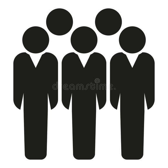 Office Group Icon Simple . Human Work Stock Illustration - Illustration ...