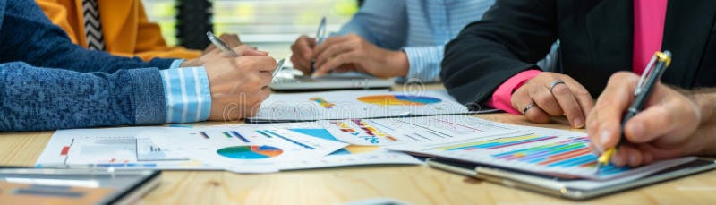 Office, Group, and Tablet for Working on a Business-to-business Report ...