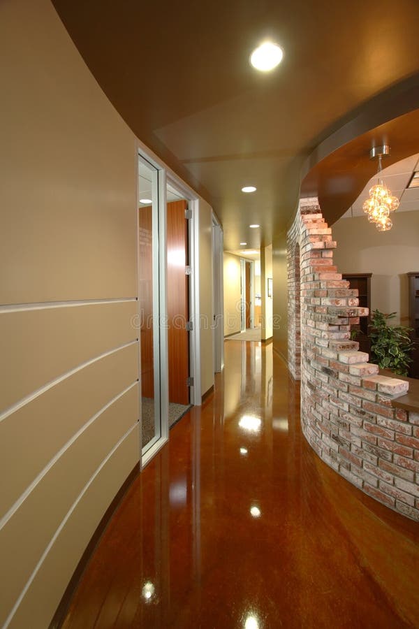 Office Hall stock photo. Image of chrome, hall, brown - 5361482