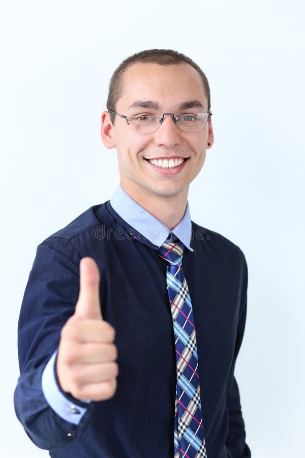 Office. Happy man at work stock image. Image of hair - 43162703