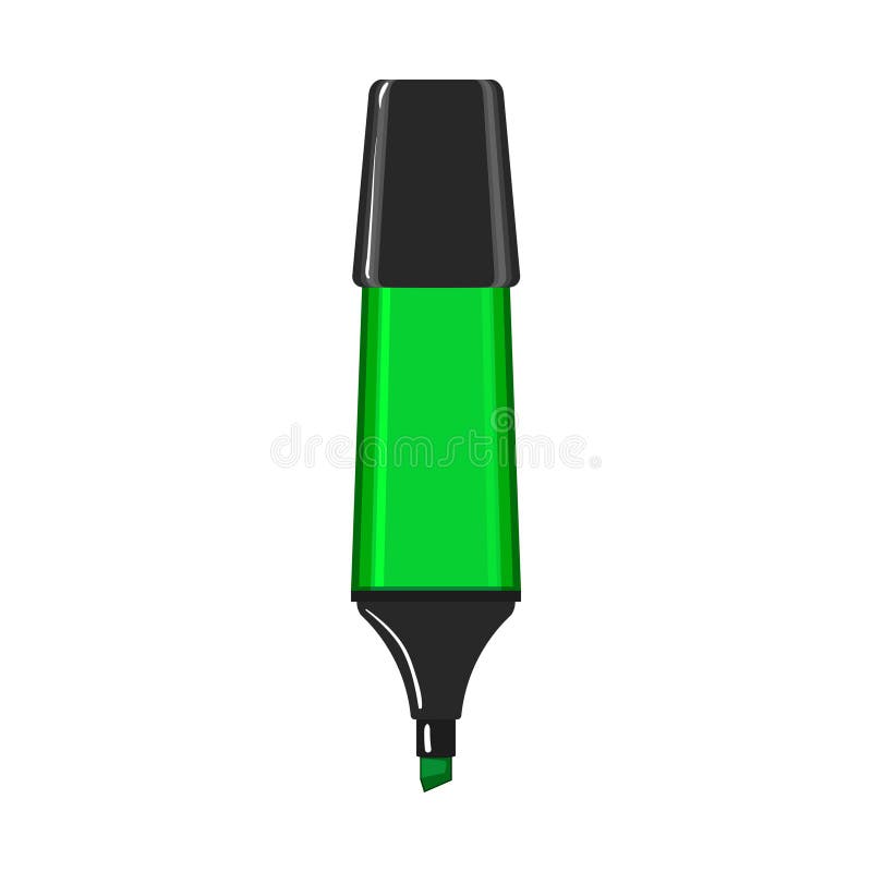 Green Highlighter Cartoon Stock Illustrations – 216 Green Highlighter ...