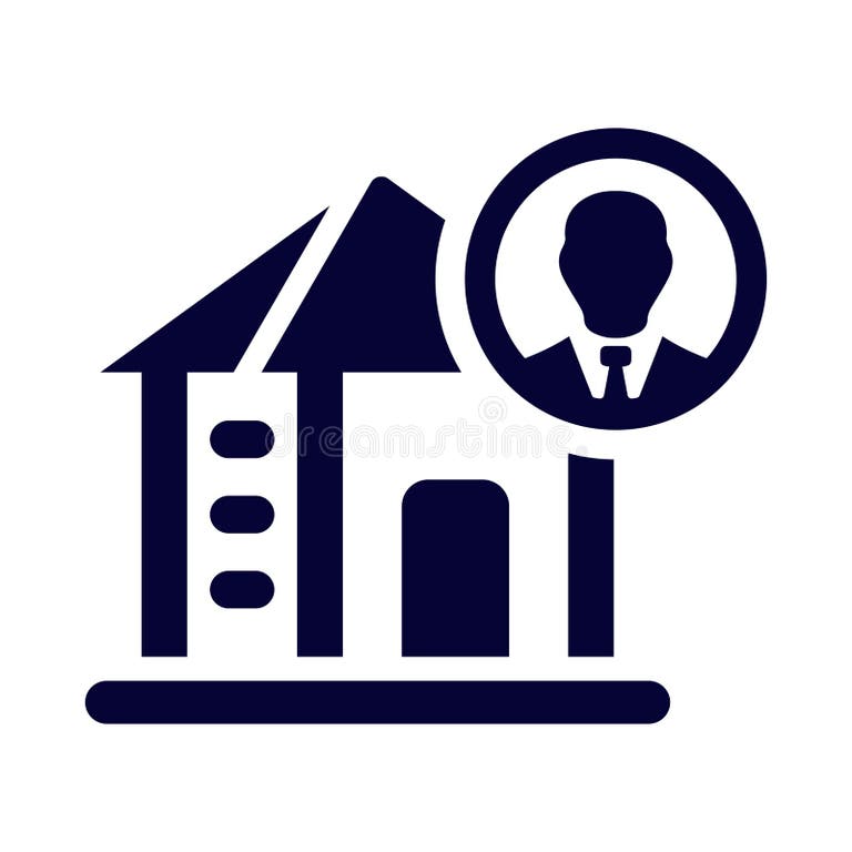 Office, Home, Man, People, Computer, Table, Work from Home Icon Stock ...