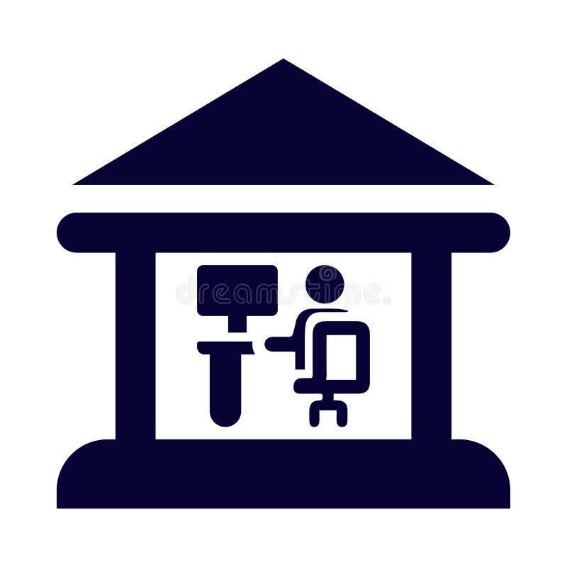 Office, Home, Man, People, Computer, Table, Work from Home Icon Stock ...