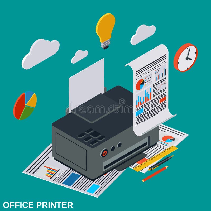 Desktop Printer Vector Icon Stock Vector - Illustration of copy, office ...