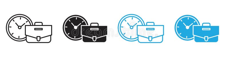 Office Hours Icon Featuring Scheduling, Clock, and Time Management ...