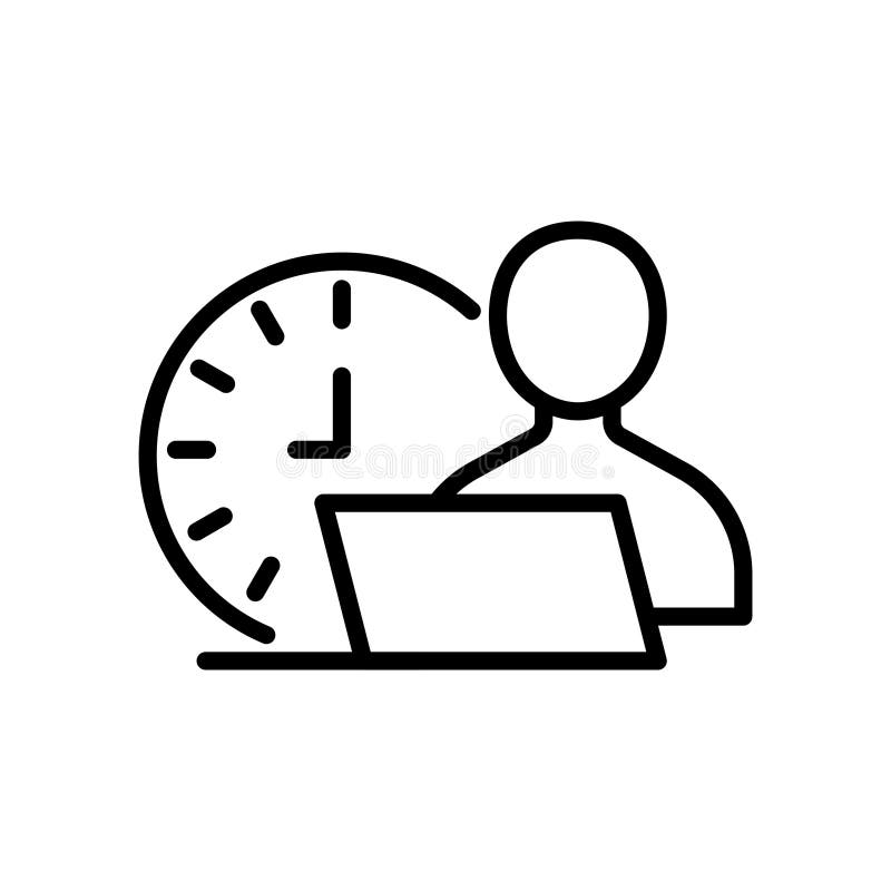 Office hours icon stock vector. Illustration of office - 330168243
