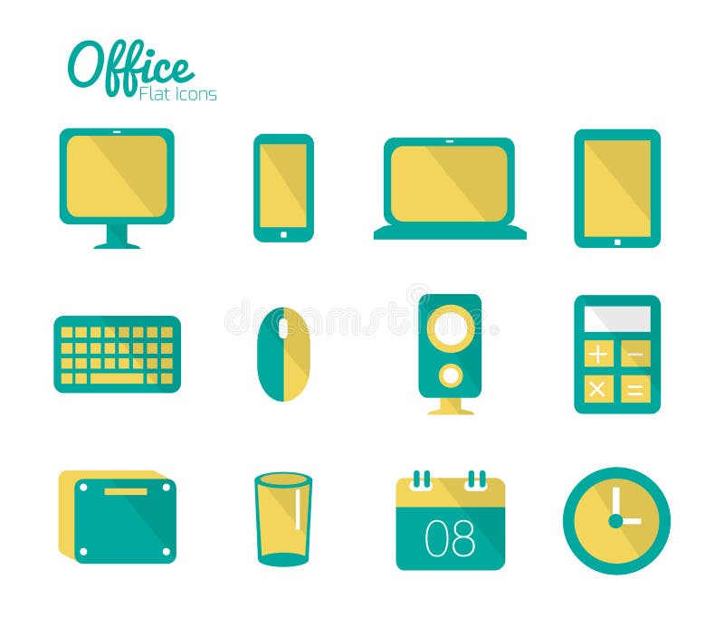 Office icon set. stock vector. Illustration of observe - 38392141