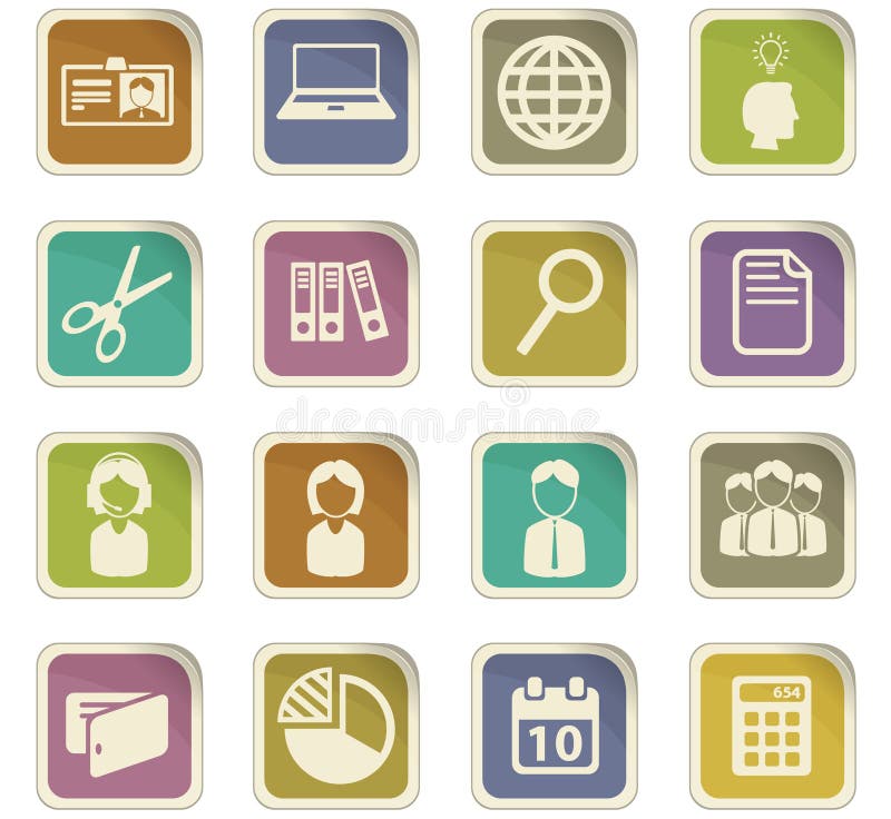 Office icon set stock illustration. Illustration of idea - 89214061