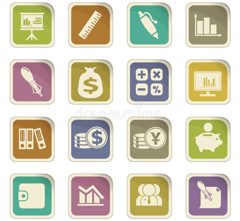 Office icon set stock illustration. Illustration of group - 89214071