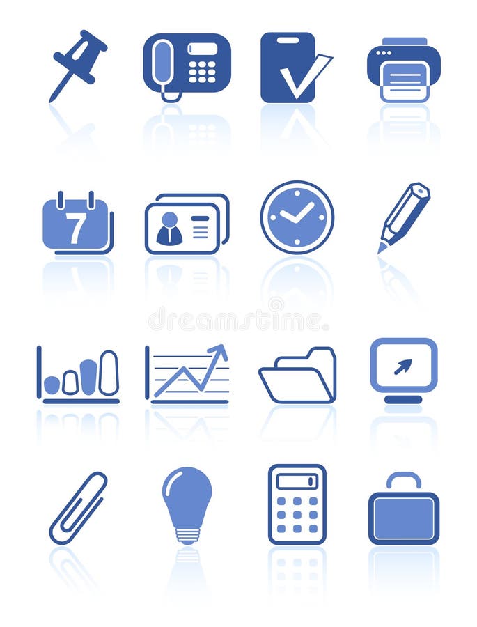 Office icons stock vector. Illustration of idea, business - 5311690