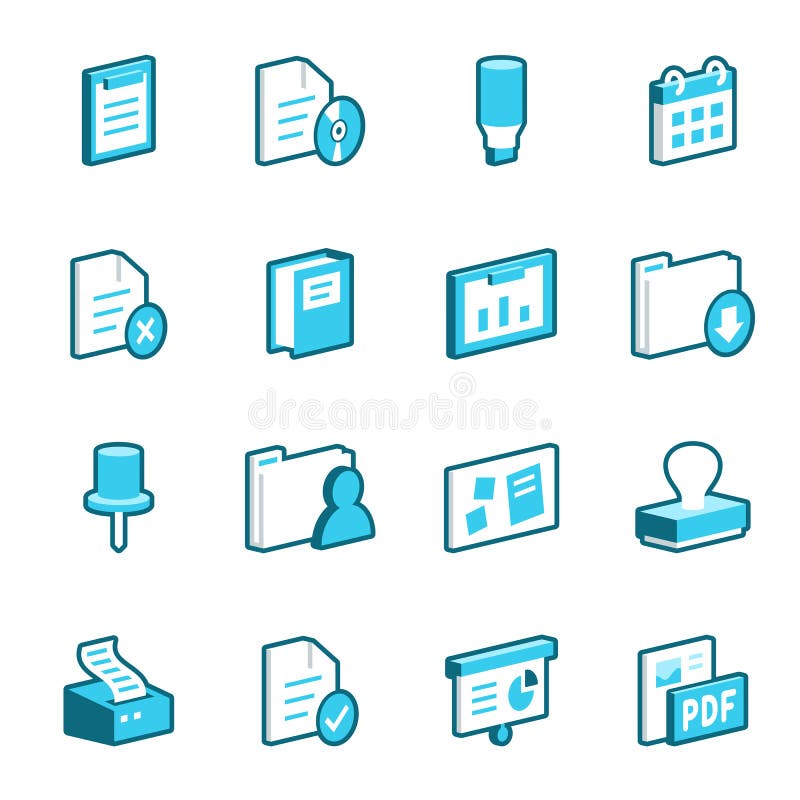 Office Icons stock vector. Illustration of computer, office - 52693463