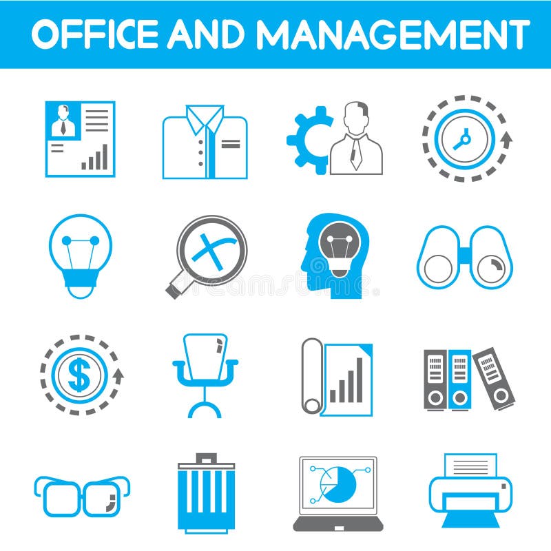 Office icons stock illustration. Illustration of fair - 40849069