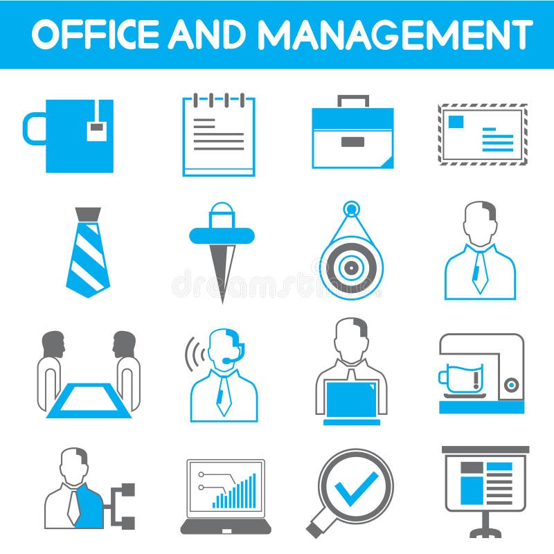 Office icons stock illustration. Illustration of icons - 40849136