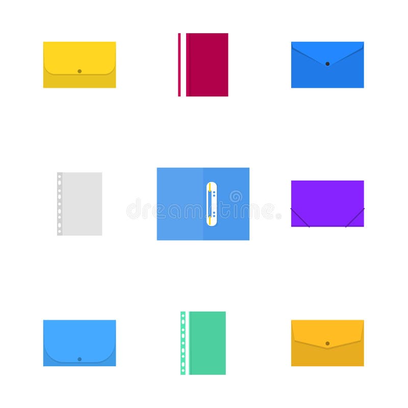 Different Plastic Folders Stock Illustrations – 18 Different Plastic ...