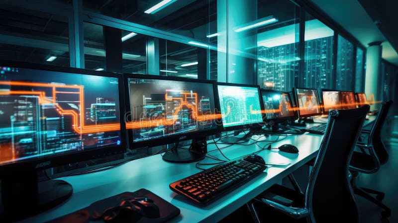 Office indicator light stock illustration. Illustration of modern ...