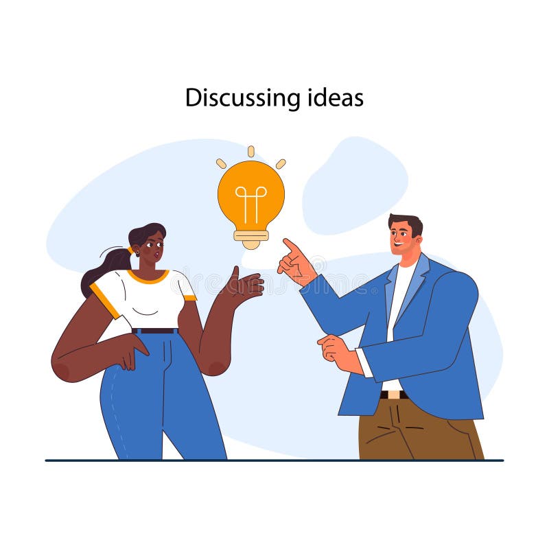 Office Interaction. Team Communication and Business Ideas Discussion ...